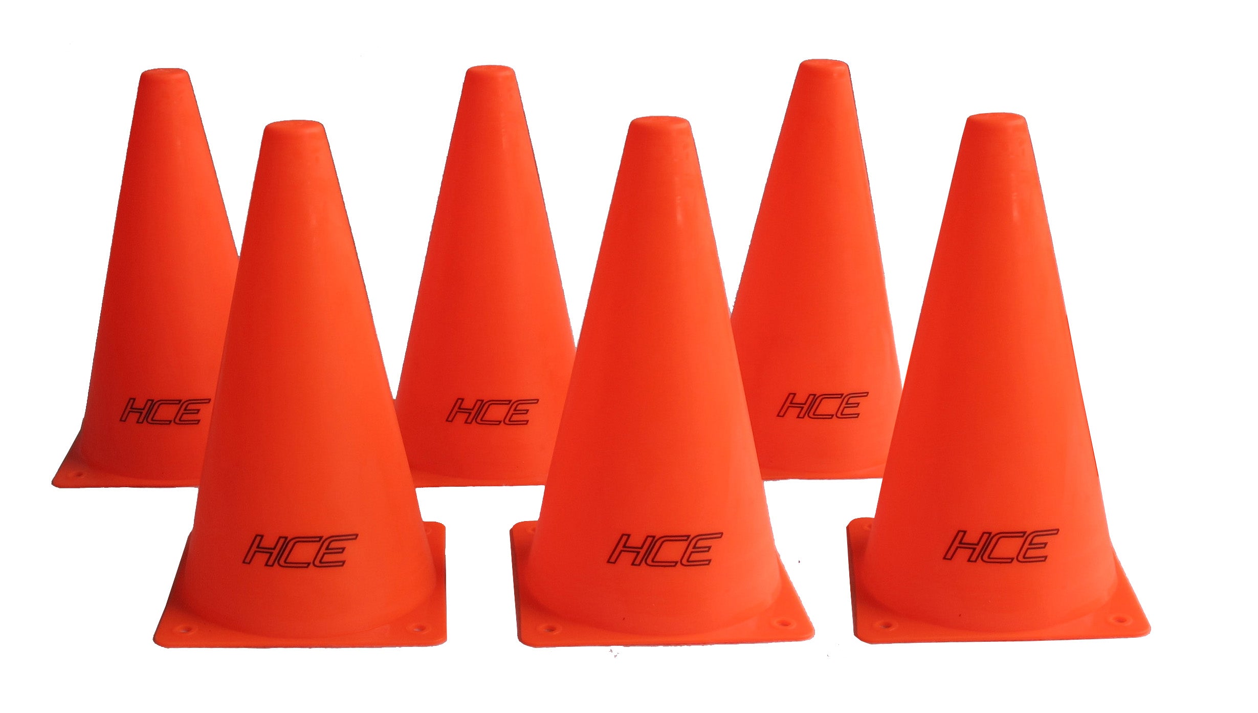 6Pcs 23cm Sports Training Safety Cones - Home Gym Equipment